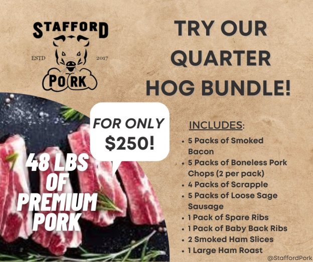 ¼ Hog (Standard Cut) | Welcome to Stafford Pork – Local Pork Maryland ...