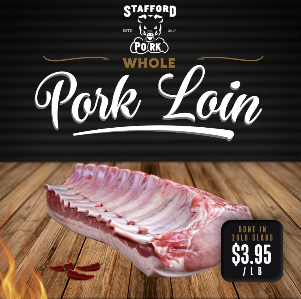 Whole Pork Loin | Welcome to Stafford Pork – Local Pork Maryland ...